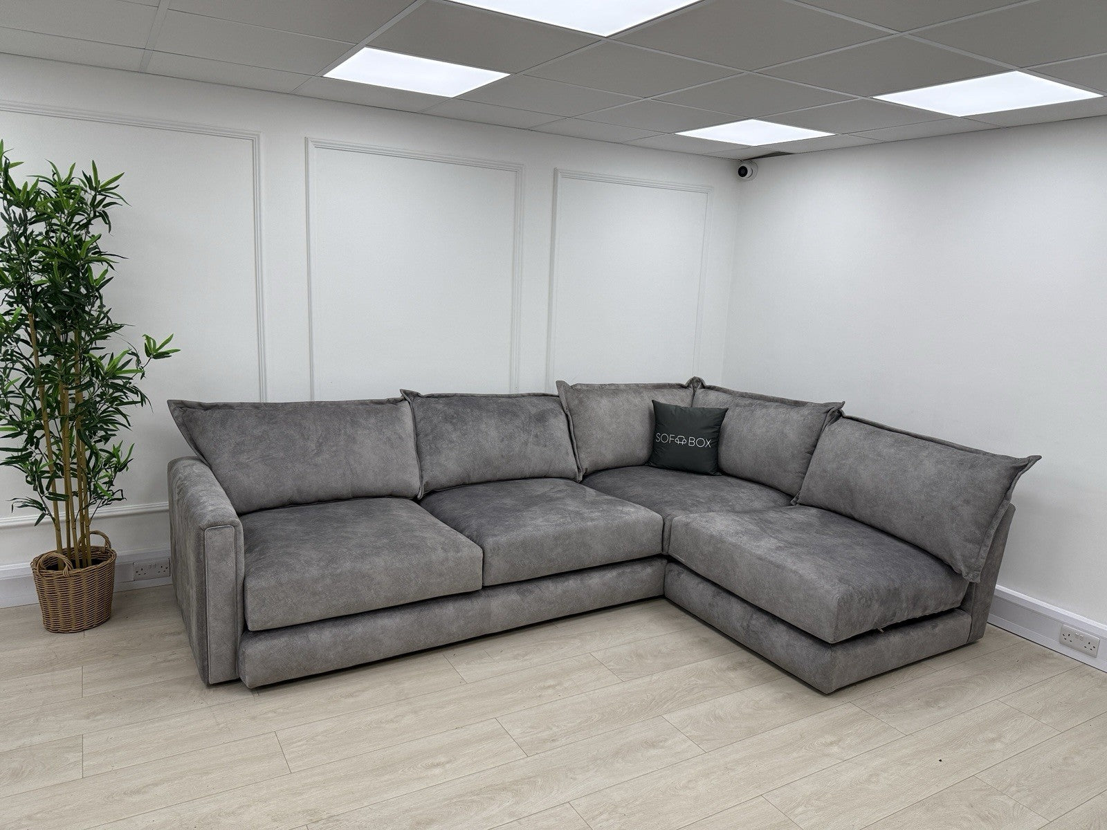 DFS Devine Corner Sofa In Light Grey – Sofa Box