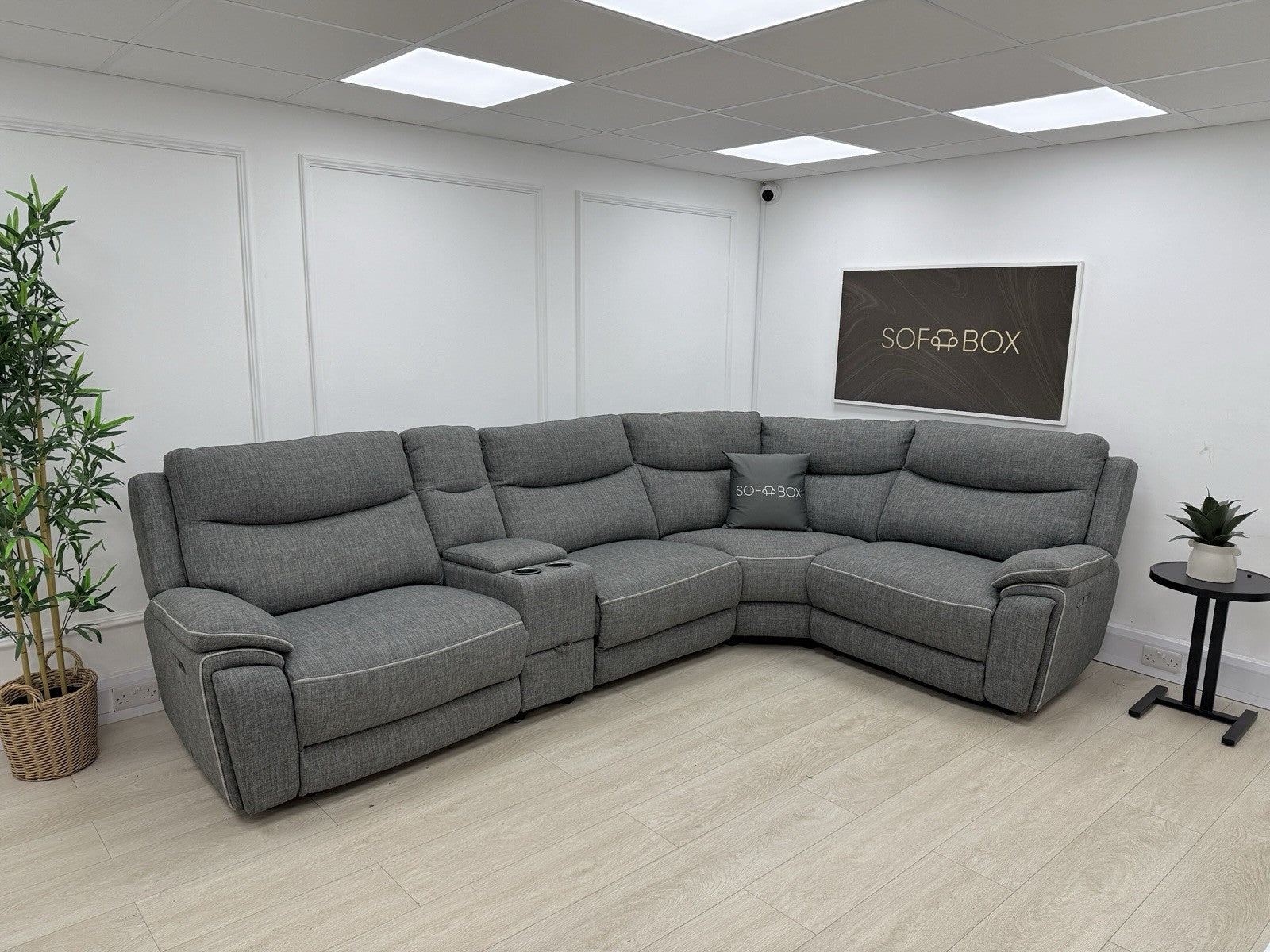 DFS Trek Power Recliner Corner Sofa In Charcoal – Sofa Box